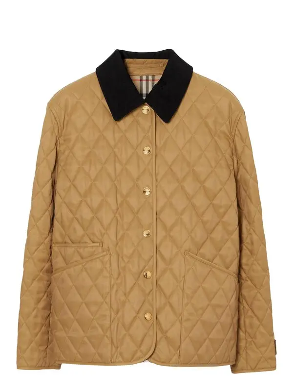 Burberry Quilted Barn Jacket - Beige
