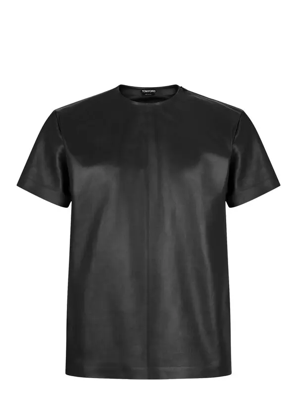 TOM FORD Lambskin T-shirt - Black