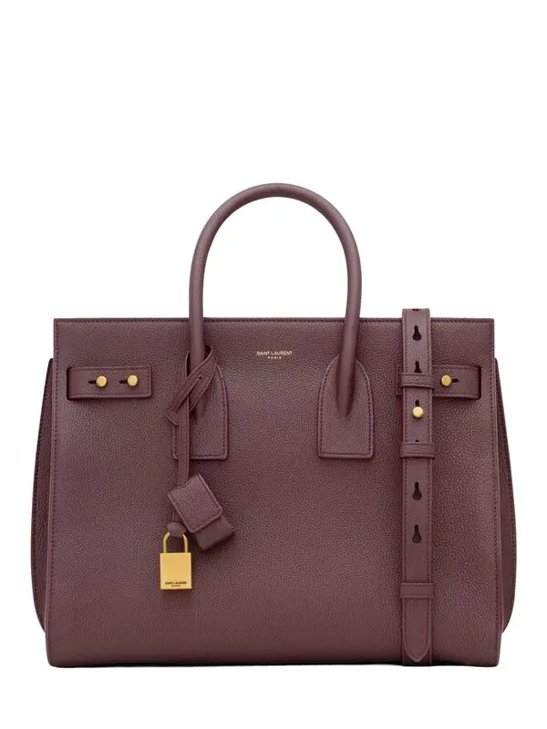 Saint Laurent Small Sac De Jour Tote Bag - Burgundy