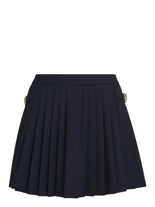 Sandro Pleated Mini Skirt - Blue