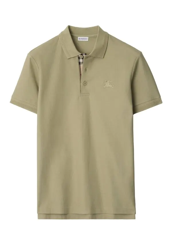 Burberry Cotton Piqué Slim Polo Shirt - Beige