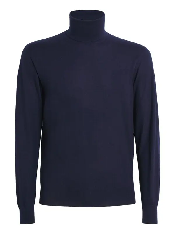 Ralph Lauren Purple Label Cashmere Rollneck Sweater - Navy