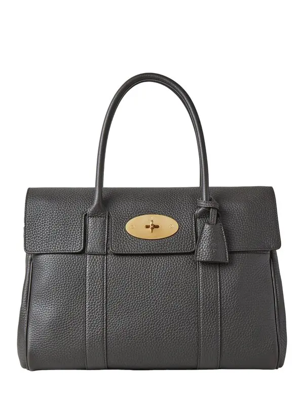 Mulberry Leather Bayswater Top Handle Bag - Black