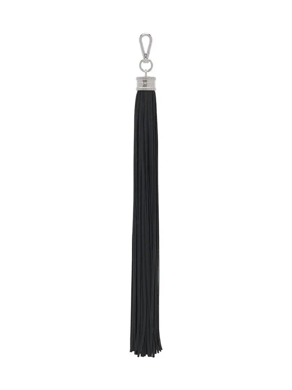 Alexander McQueen Leather Tassel Charm - Black