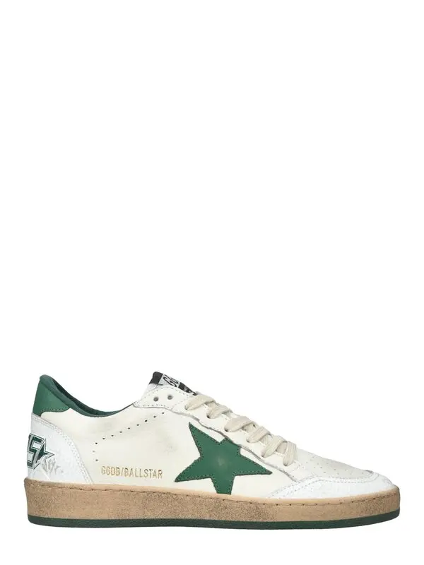 Golden Goose Leather Ball Star Sneakers - Green