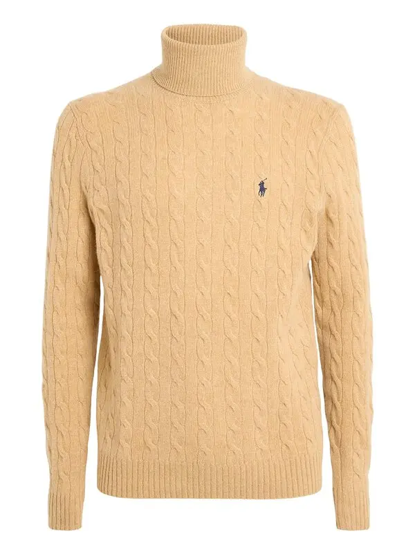 Polo Ralph Lauren Wool-cashmere Rollneck Sweater - Brown