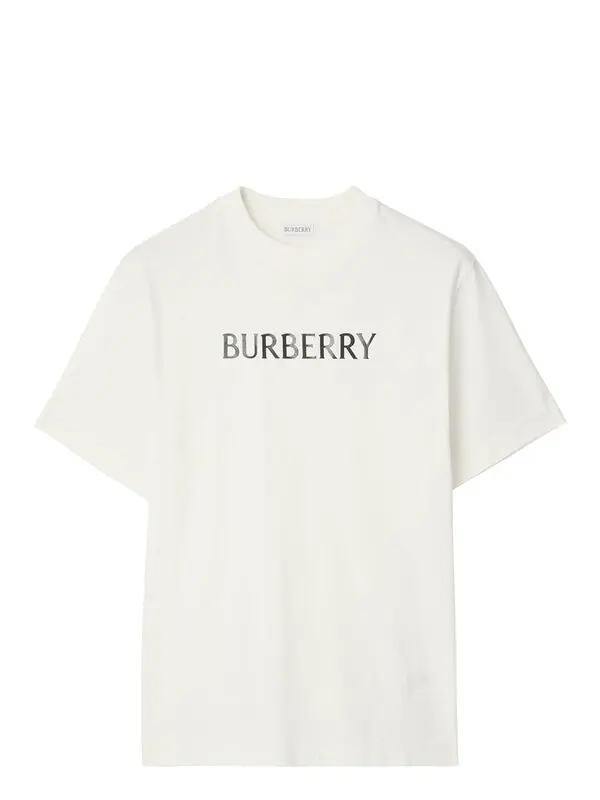 Burberry Cotton Logo Slim T-shirt - White