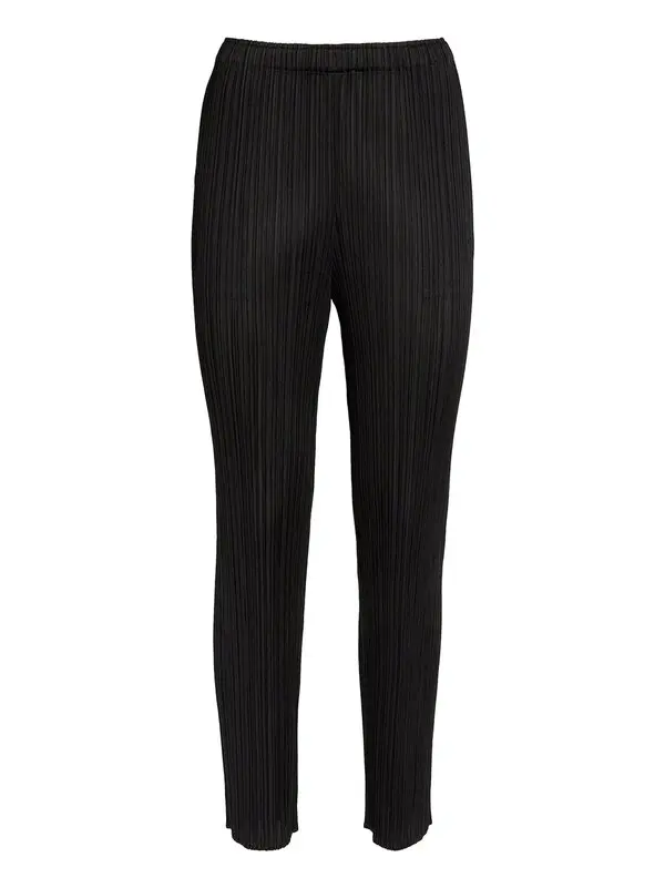 Issey Miyake Basics Straight Trousers - Black