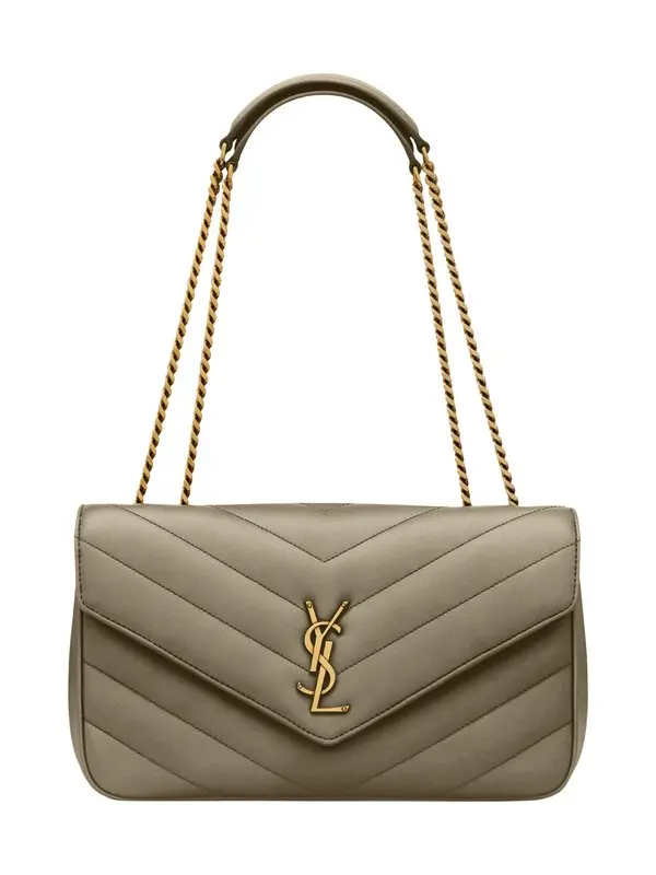 Saint Laurent Loulou Medium Shoulder Bag - Green