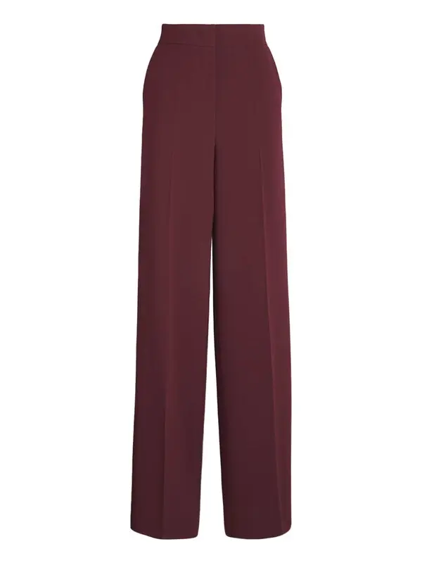 Max Mara Cady Wide-leg Trousers - Red