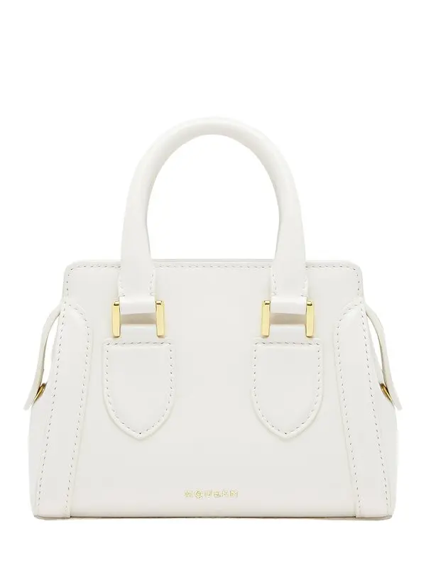 Alexander McQueen Mini Leather Birdee Bag - White