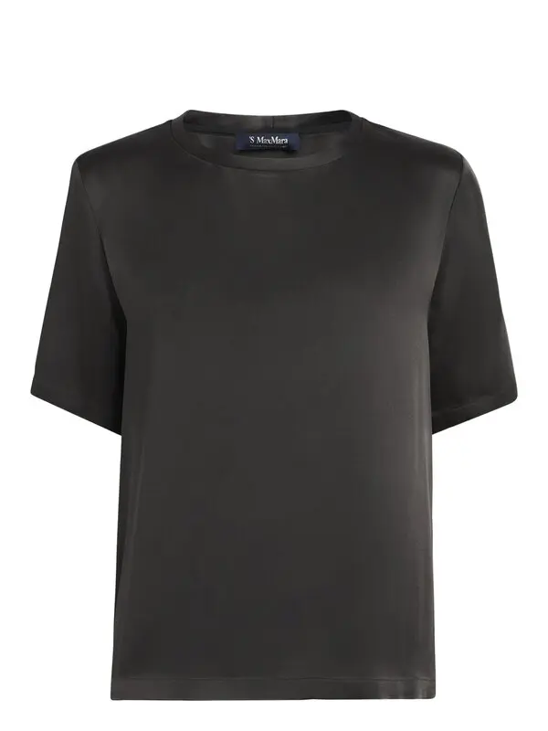 Max Mara Satin T-shirt - Green