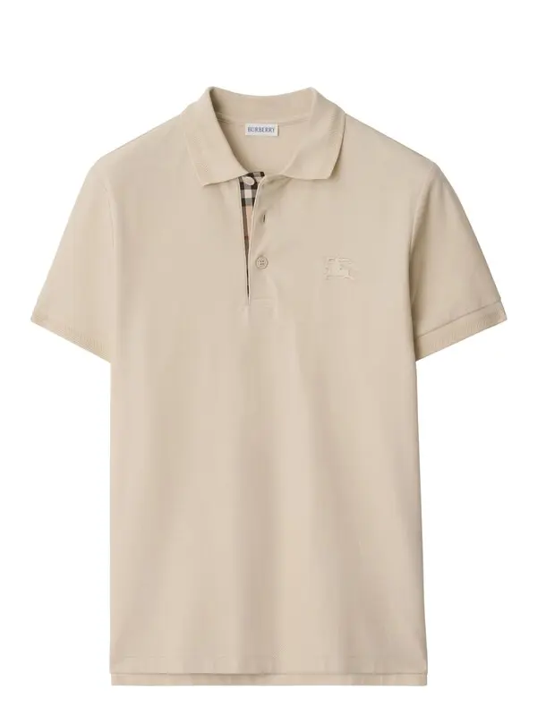 Burberry Piqué Cotton Polo Shirt - Ivory