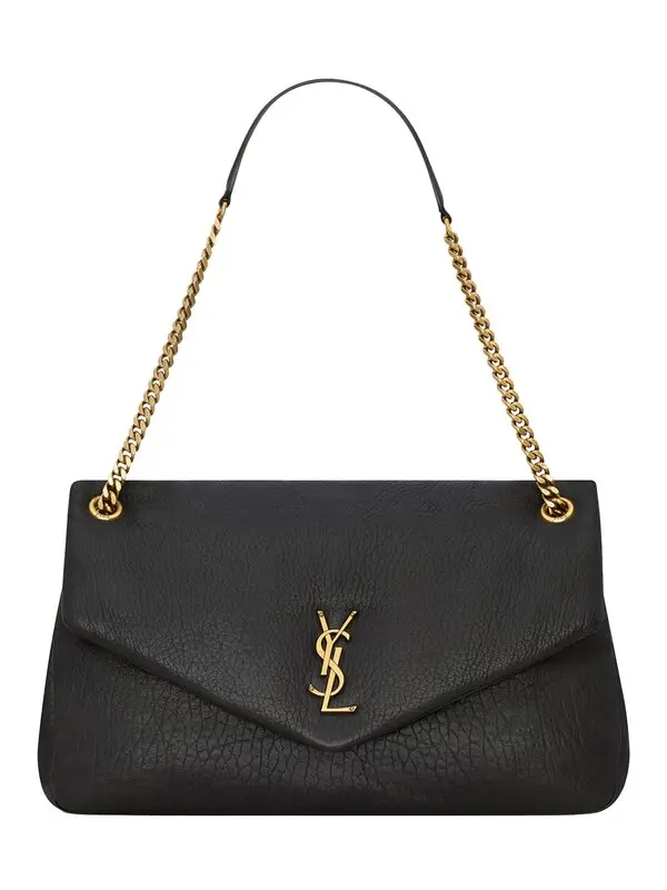 Saint Laurent Large Calypso Shoulder Bag - Black