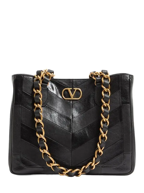 Valentino Garavani Small Laseine Tote Bag - Black