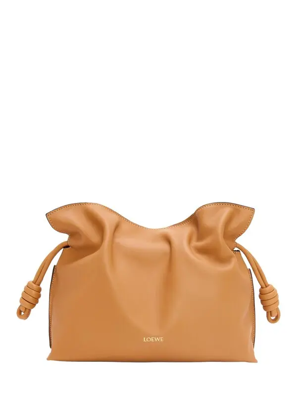 Loewe Leather Flamenco Clutch - Beige