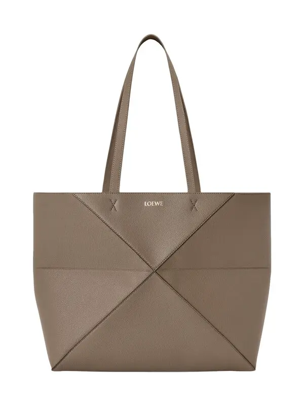 Loewe Medium Puzzle Fold Tote Bag - Brown