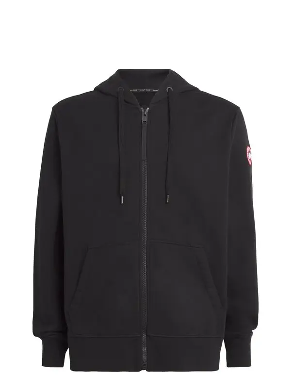 Canada Goose Cotton Zip-up Huron Hoodie - Black