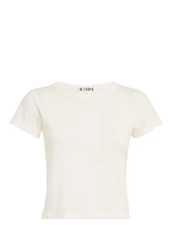 Eterne Cotton-modal Baby T-shirt - Ivory