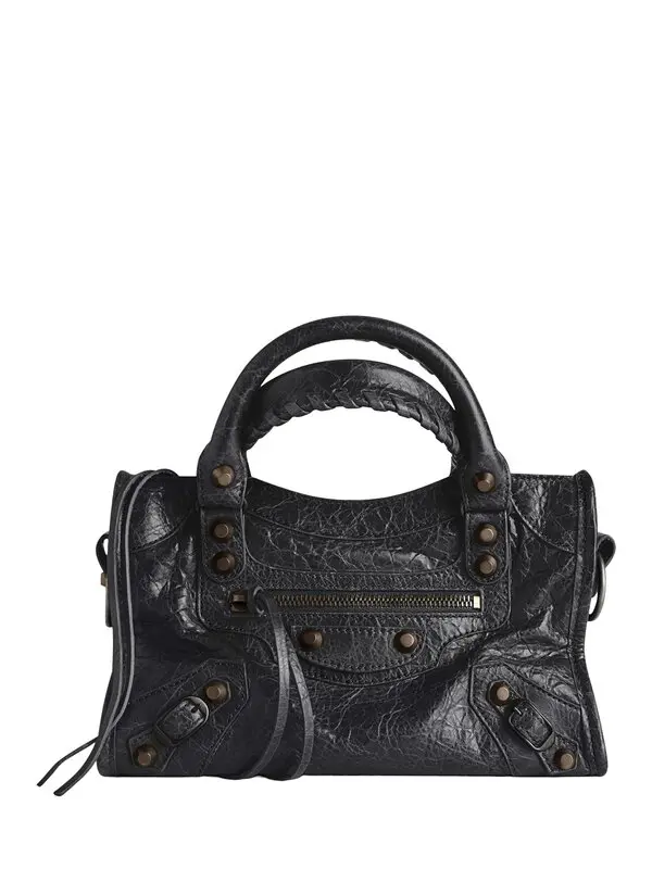Balenciaga Mini Leather Le City Top-handle Bag - Black