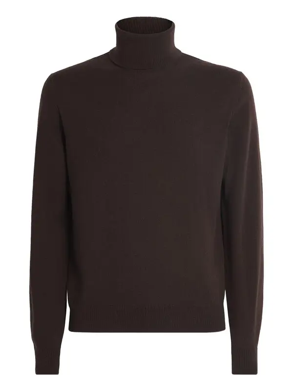 Ralph Lauren Purple Label Cashmere Rollneck Sweater - Brown