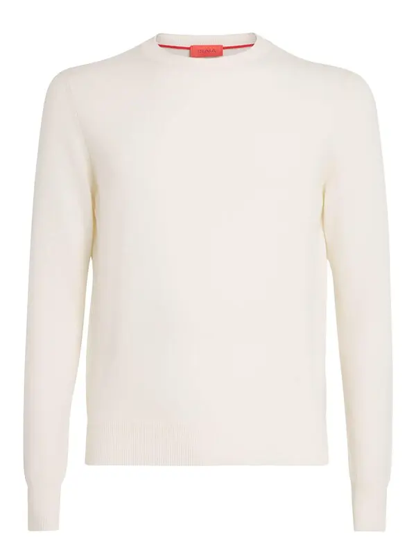 Isaia Cashmere Crew-neck Sweater - Beige