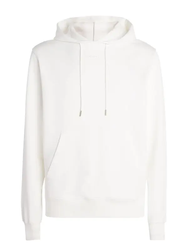 Sandro Cotton Logo Hoodie - Beige