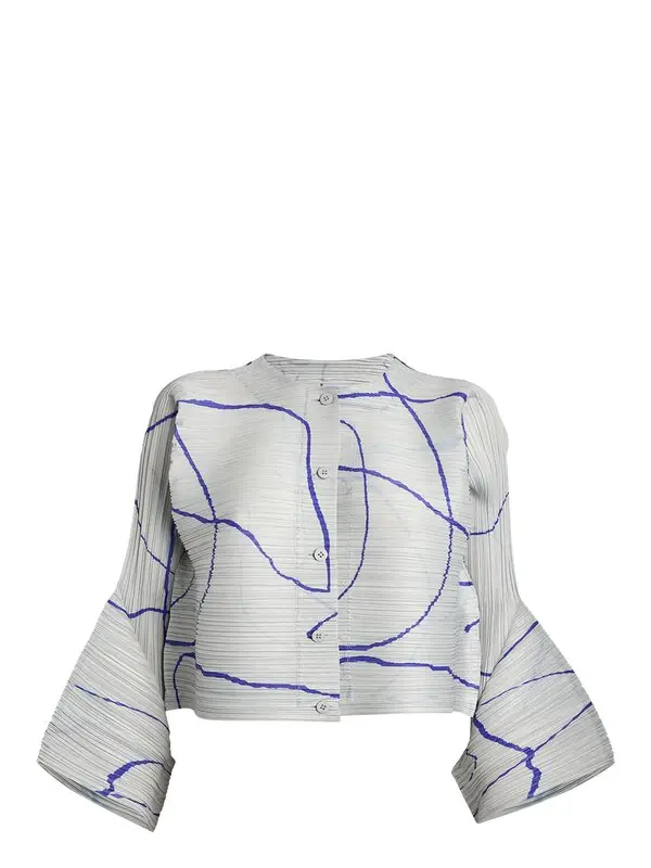 Issey Miyake Printed Pause Jacket - Grey