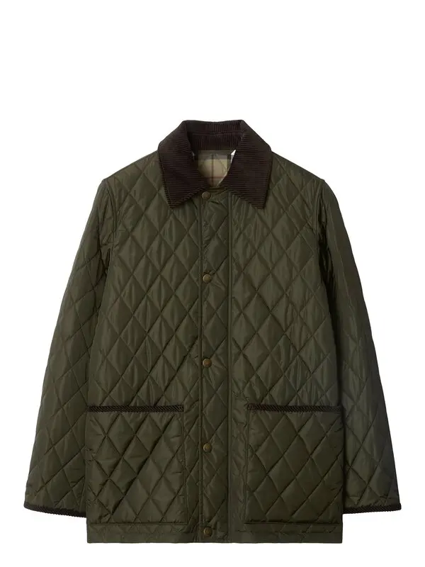 Burberry Quilted Barn Jacket - Grey