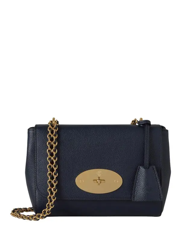 Mulberry Leather Lily Shoulder Bag - Navy