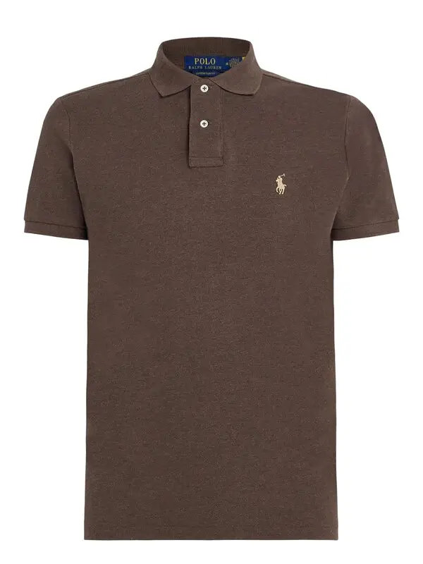 Polo Ralph Lauren Cotton Mesh Custom-fit Polo Shirt - Brown