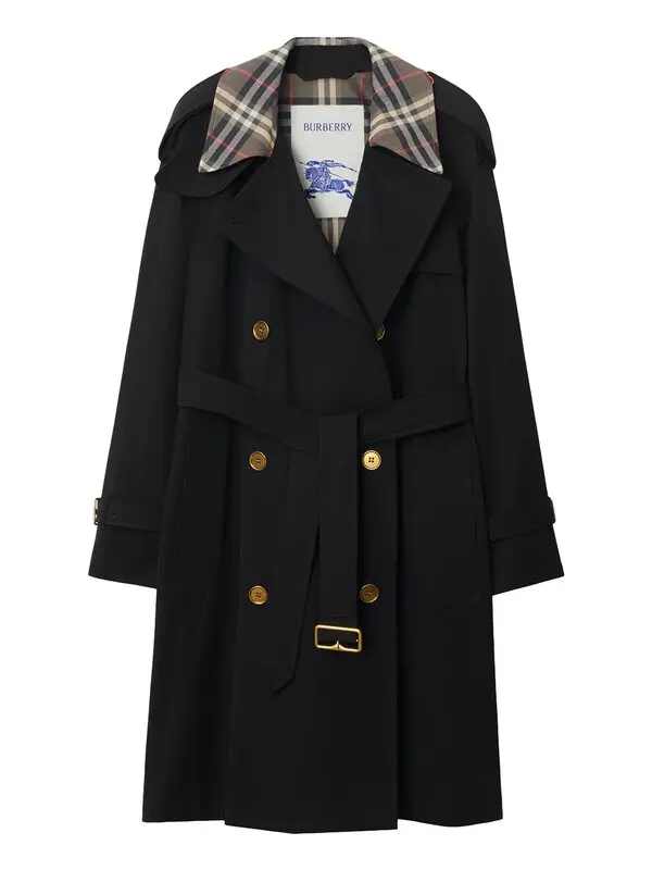 Burberry Mid-length Castleford Trench Coat - Black