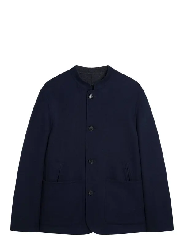 Dunhill Wool Reversible Driving Jacket - Navy