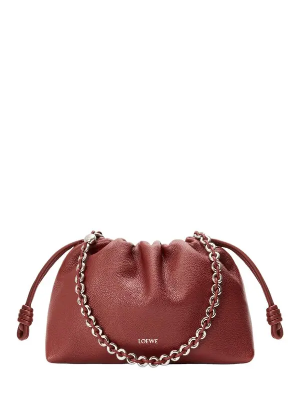 Loewe Medium Leather Flamenco Shoulder Bag - Brown