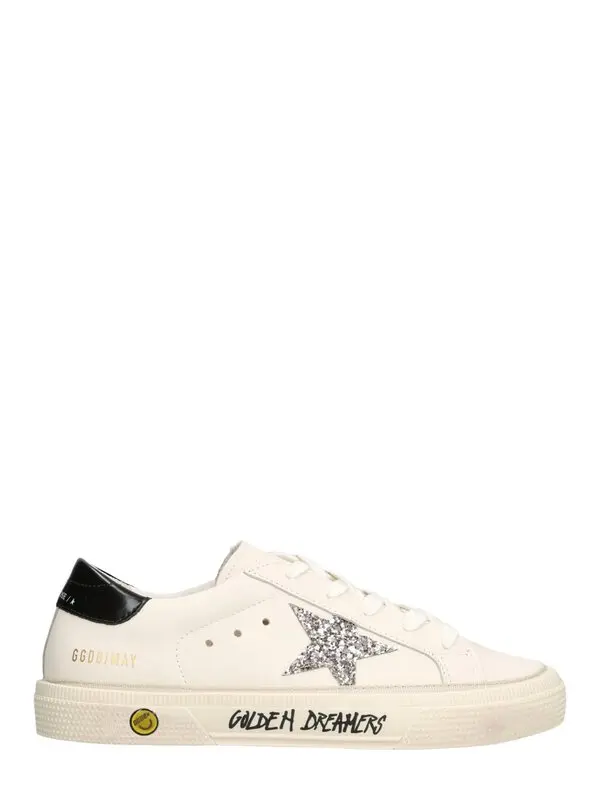 GOLDEN GOOSE May Leather Sneakers - White
