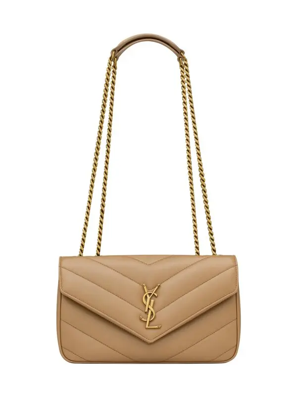 Saint Laurent Small Loulou Shoulder Bag - Brown