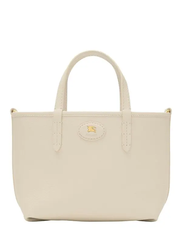 Burberry Mini Leather Reversible Bloomsbury Tote Bag - Beige