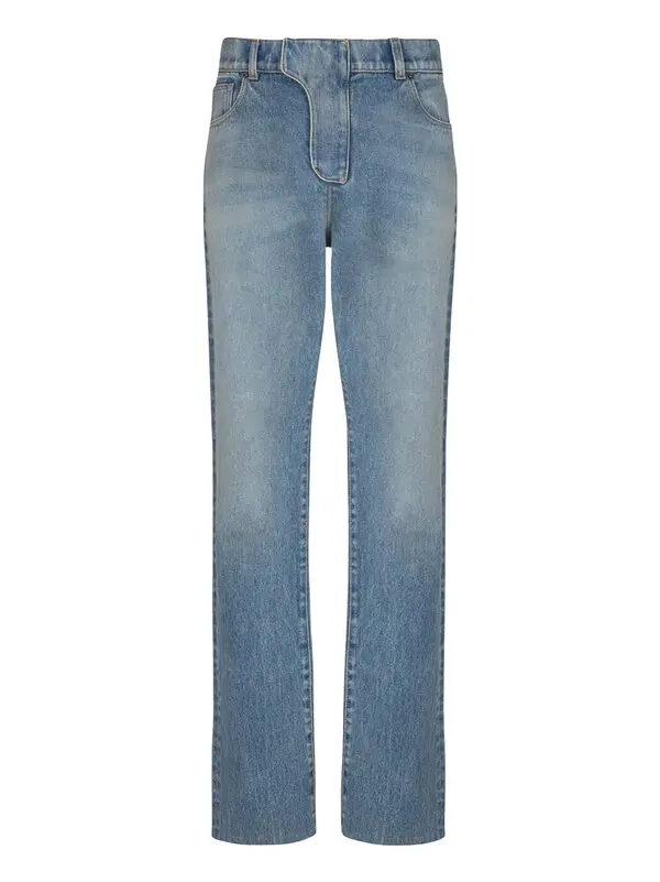 Balmain Straight Jeans - Blue