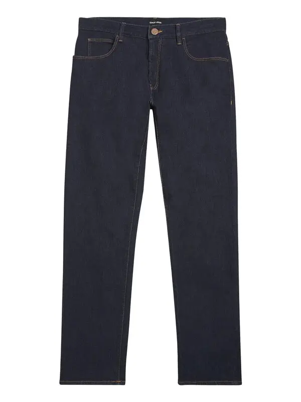 Giorgio Armani Stretch-cotton Straight Jeans - Blue