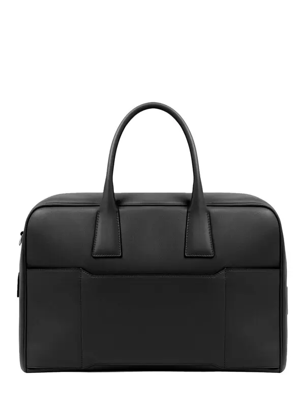 AVITEUR Leather Cristallo Holdall - Black