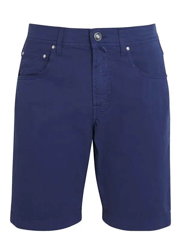 Jacob Cohen Stretch Cotton Nicolas Bermuda Shorts - Navy