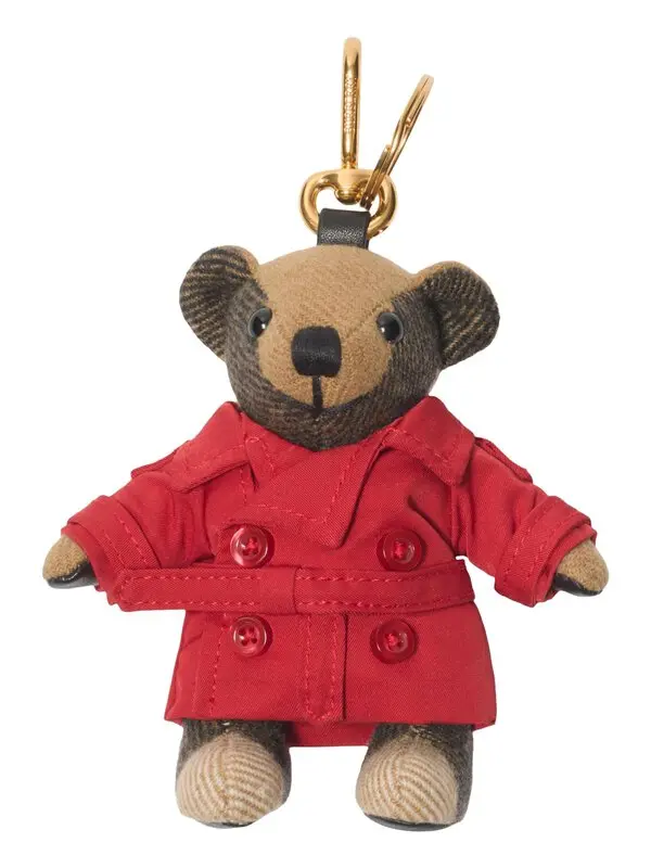 Burberry Cashmere Thomas Bear Charm - Red