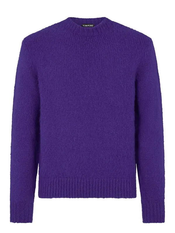 TOM FORD Cashmere Crew-neck Sweater - Purple