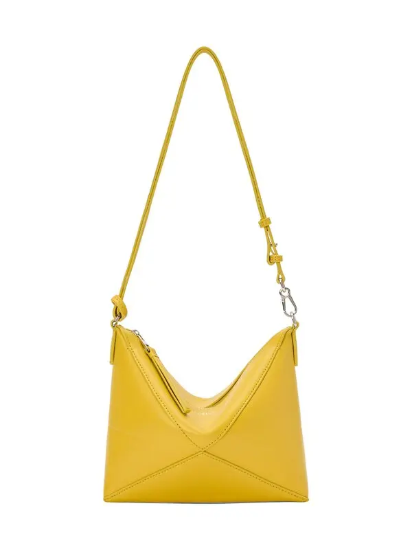Loewe Leather Puzzle Pouch Bag - Yellow