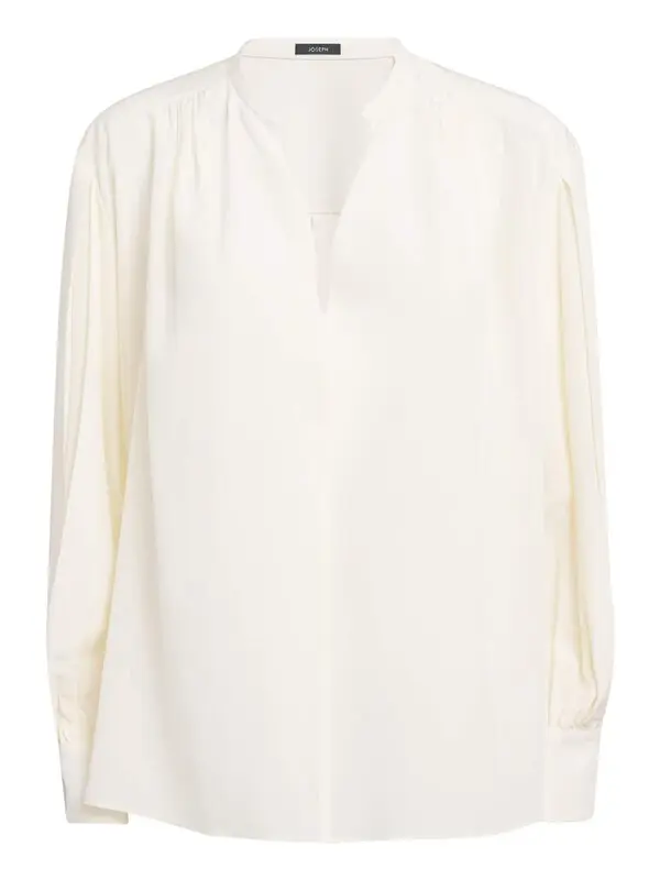 JOSEPH Silk Blondel Blouse - Ivory