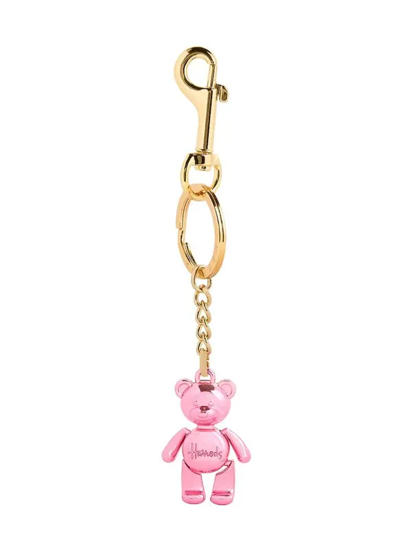 Harrods Jointed Bear Keyring - Pink