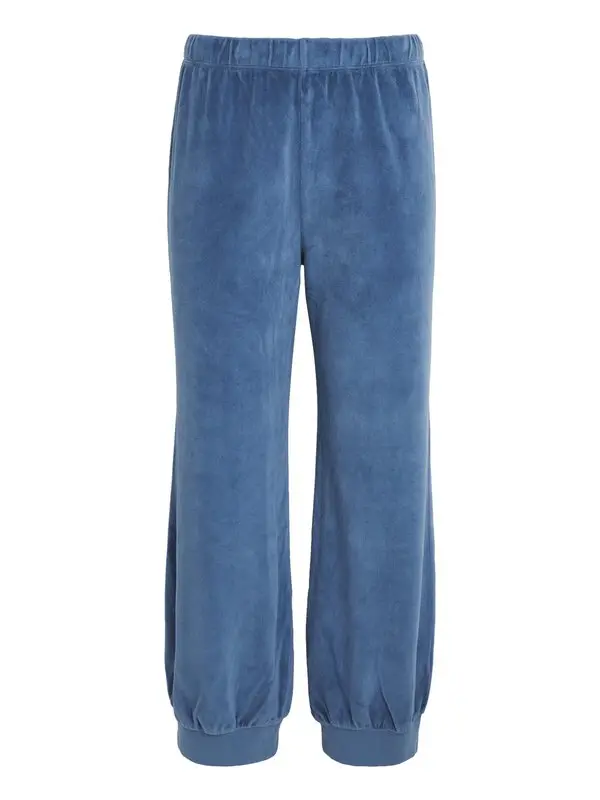 Suzie Kondi Cotton-blend Harem Sweatpants - Blue