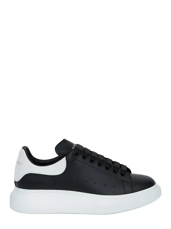 Alexander McQueen Leather Oversized Sneakers - Black