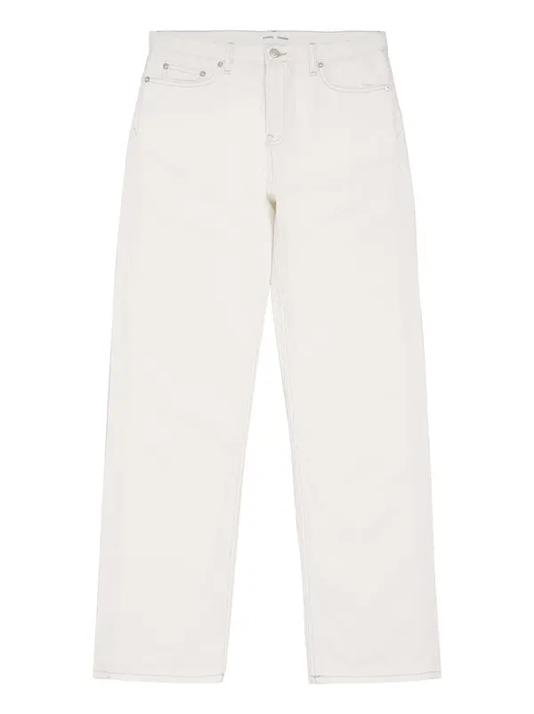 SAMSOE SAMSOE Saeddie Straight Jeans - White