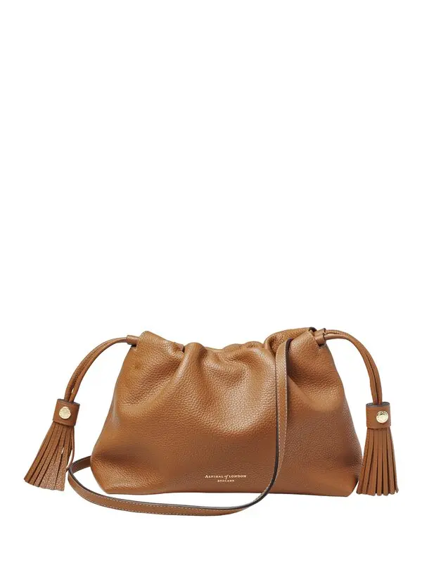 ASPINAL OF LONDON Large East West Hudson Cross-body Pouch - Brown